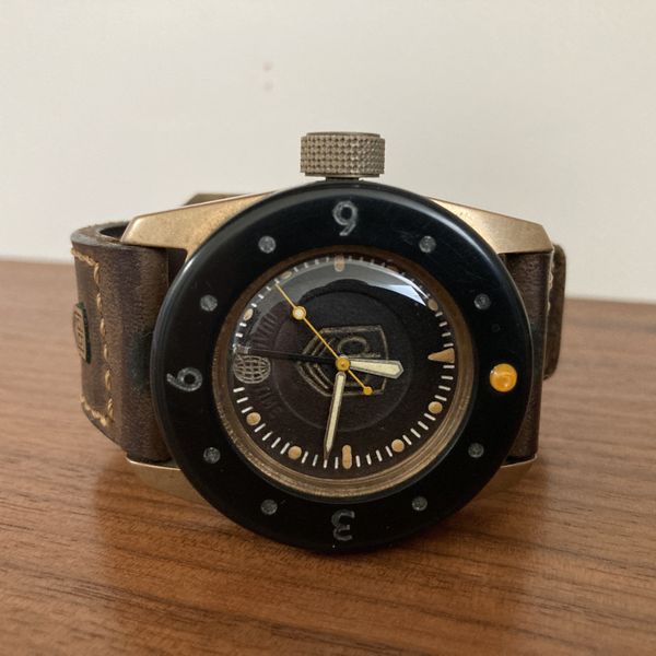 FS: Vintage VDB Bronze Handmade GMT Watch w/ Rolex Cal 1065 Movement ...