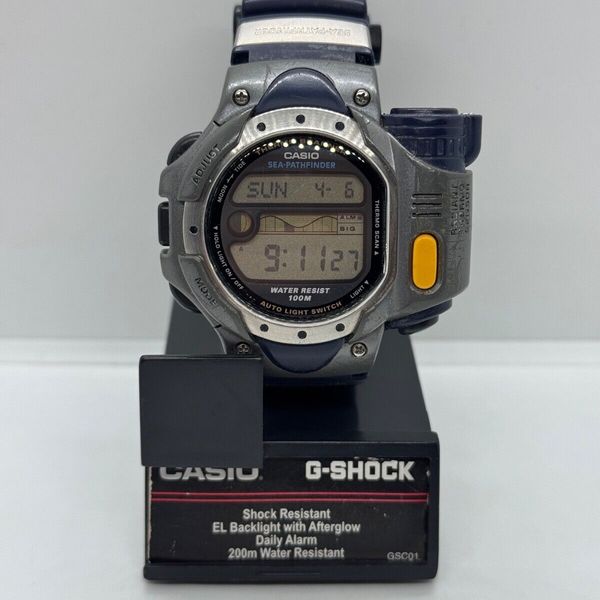 Casio SPF-10 Sea Pathfinder External Thermo Scanner Moon Phases Rare ...