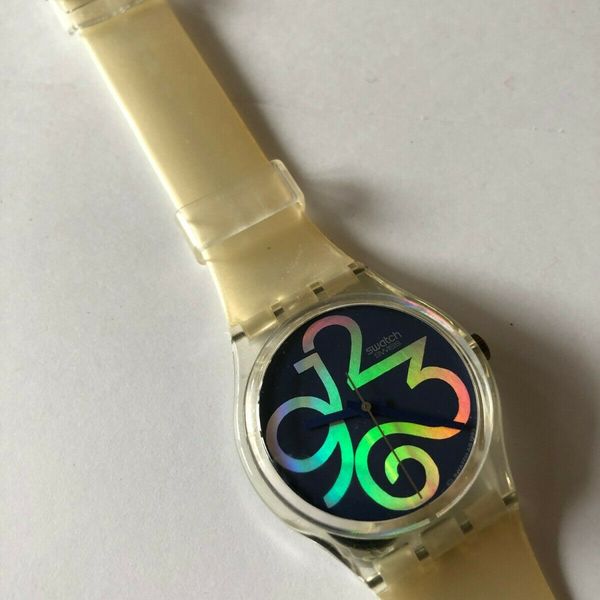 Vintage 1994 Swatch 'XXL' GK 171 Pearlescent Watch Original Box ...