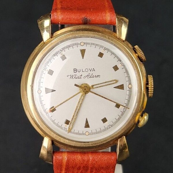 Vintage Bulova Wrist Alarm 10k Gold Filled Watch for Parts Repair Rare ...