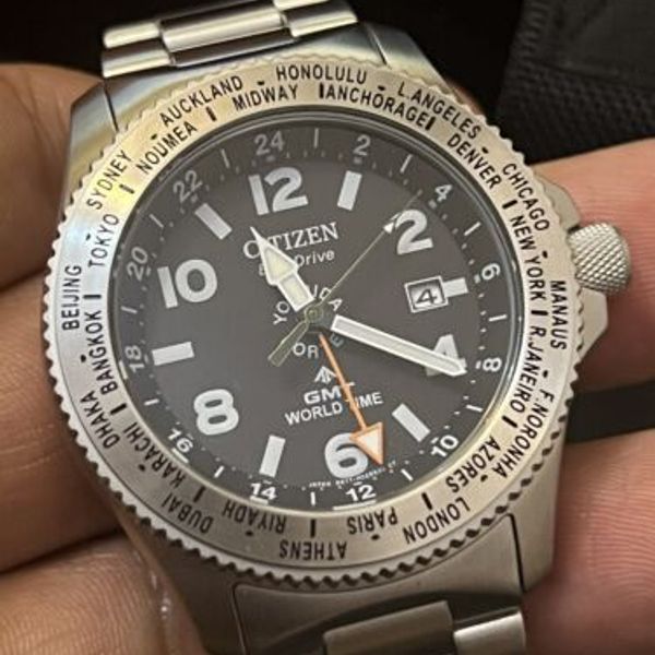 Rare Citizen Promaster B877-R011774 Porter GMT World Time Eco-Drive ...