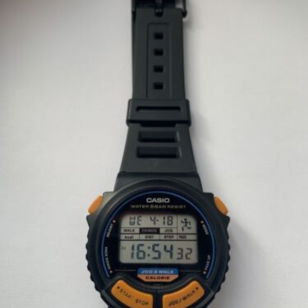 CASIO JC-11 (module 880) Jog & Walk Calorie Running Man damaged digital ...