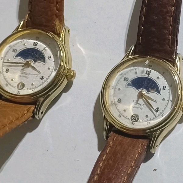 Timex Moon Phase Watch Lot Vintage All Original | WatchCharts Marketplace