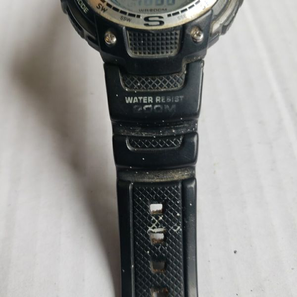 Casio Pathfinder Twin Sensor Watch Digital 3157 SGW-100 200M Compass ...