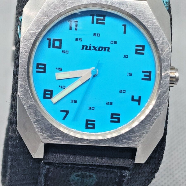 Nixon "The Scout" Blue Dial Watch With Band And In Good Working ...