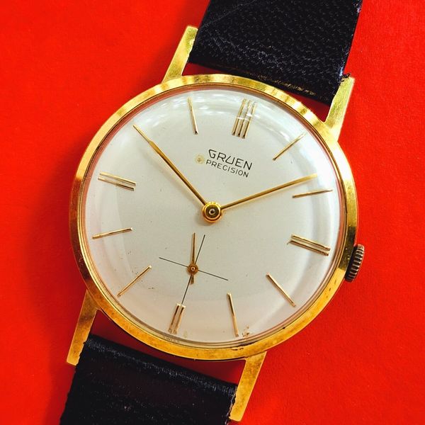 Gruen Precision Cal 510 James Bond Watch Calatrava Rare Mechanical Mens ...