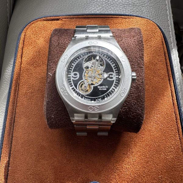 Swatch Irony Diaphane squelette automatique Acier RARE Watch ...