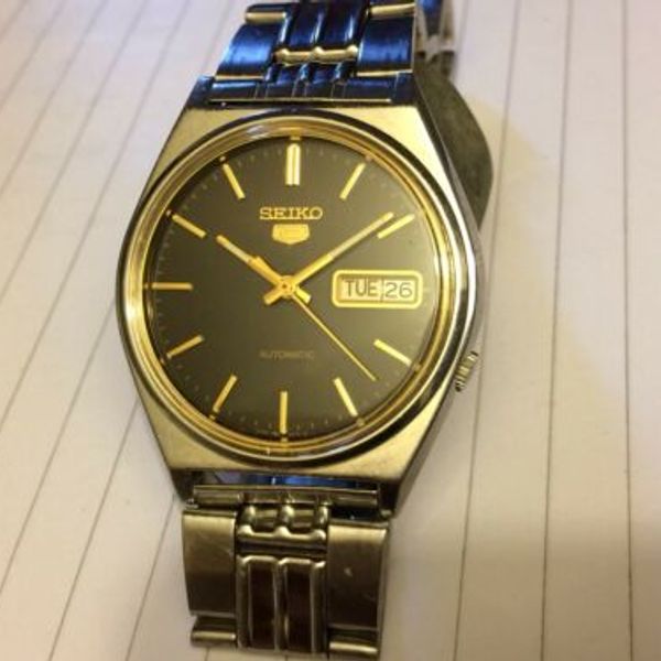 SEIKO 5 VINTAGE 17 JEWEL AUTOMATIC-7009-3140-STAINLESS STEEL-IN F.W.O-ACCURATE | WatchCharts ...