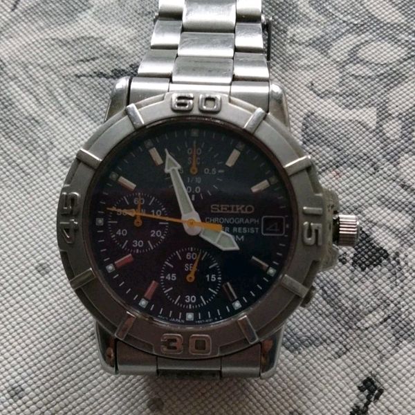 Seiko V657 8060 Chronograph Full Working Condition Japan | WatchCharts ...