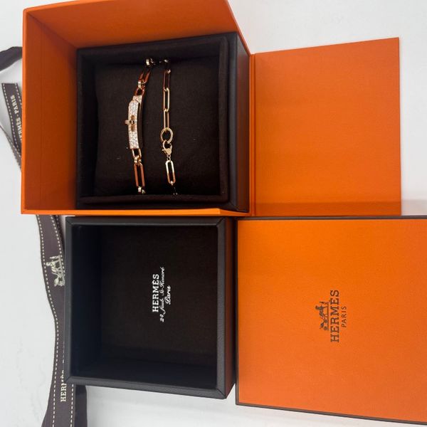 FS: Hermes Kelly chain bracelet RG with 410 diamonds 50% off MSRP ...