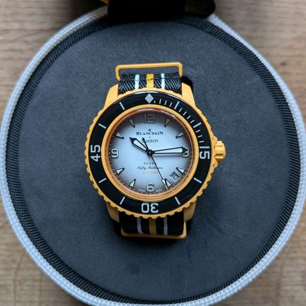 Blancpain x Swatch Bioceramic Scuba Fifty Fathoms Pacific-Ocean ...