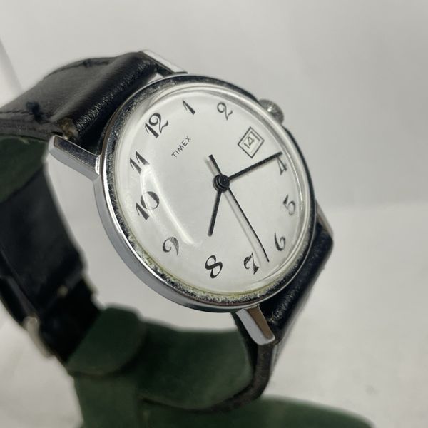 Vintage 1973 Timex Marlin (?), Men's Watch, mechanical wind with date ...