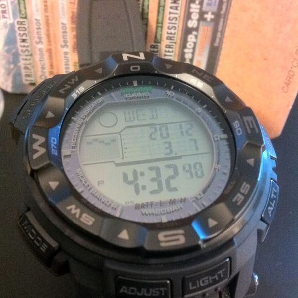 OHPF... FS: Casio PRW-2500-1A Pathfinder Atomic, Triple Semsor, All Black, BRAND NEW IN BOX ...