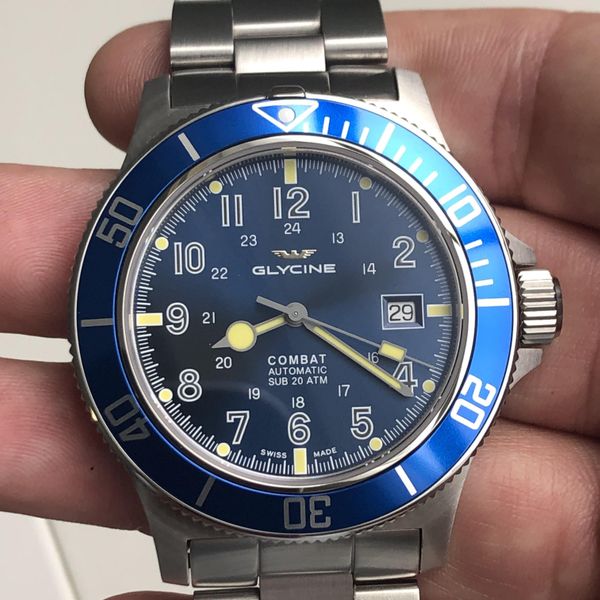 [WTS] Glycine 42mm Combat Sub GL0077 Swiss Automatic Stainless Steel ...