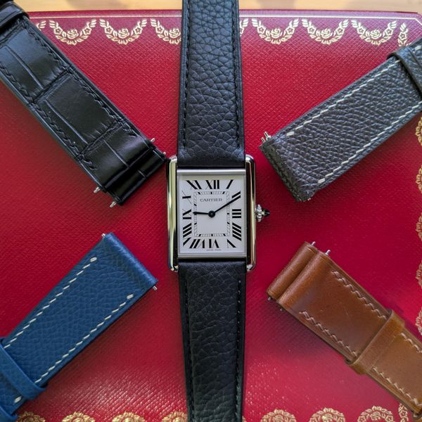 [WTS] Cartier Tank Must Large WSTA0041 full set w/ 4 Delugs Straps ...