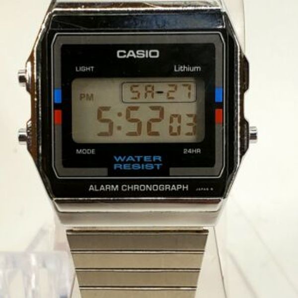 RARE VINTAGE 1988 Casio A156W Digital Watch model 595..NEW BATTERY ...