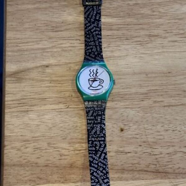 Vintage 1993 Cappuccino Coffee Swatch Watch MGG121 Needs Battery ...