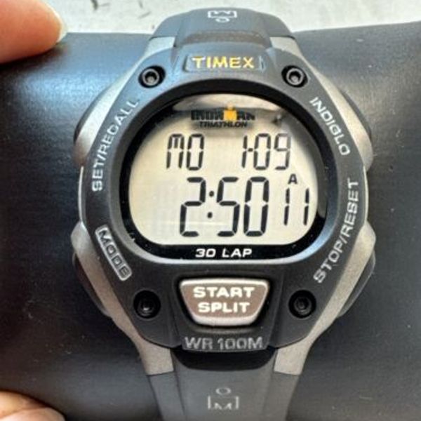 Timex T5E901, Men's Ironman 30-Lap Resin Watch, Alarm, Indiglo ...