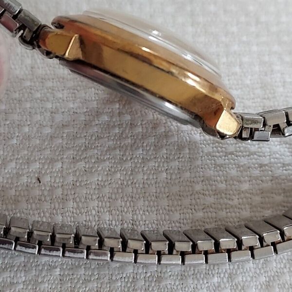 Timex Watch-Vintage Antique Hash Dial Metal Bracelet non working ...