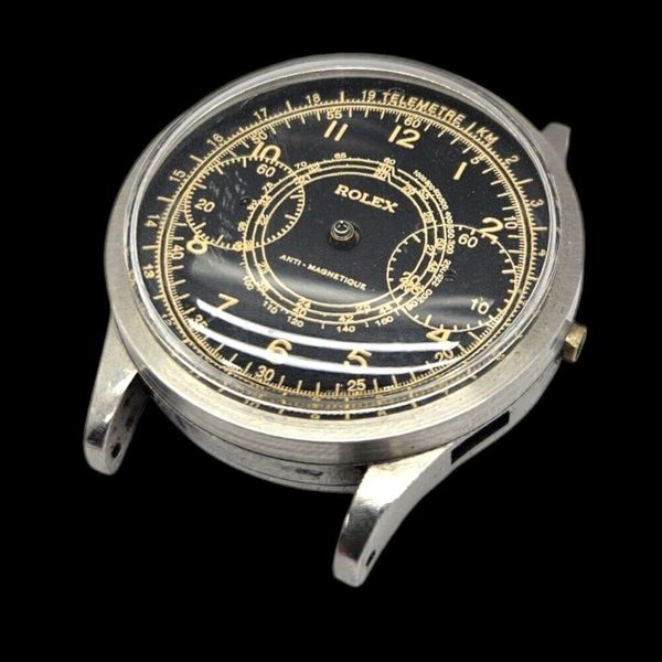 Rolex Dial Valjoux 22 Vintage Chronograph Wristwatch for Parts or ...