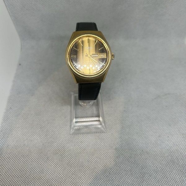Rare Tigers Eye Dial Vintage Oris Automatic Watch 21 Jewels Day Date ...