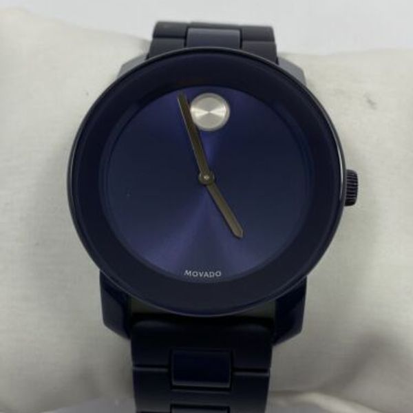 Movado Bold TR90 SWISS Quartz Blue Dial Composite Men's Watch 3600444 ...