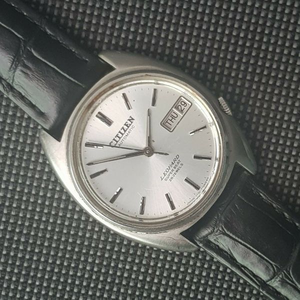 Vintage Citizen Leopard Super Beat 7720 28 Jewels Kanji Auto Japan Mens ...