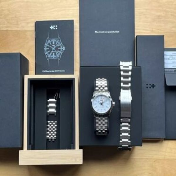 Christopher Ward C63 Sealander GMT, 36mm, White Dial, Excellent ...