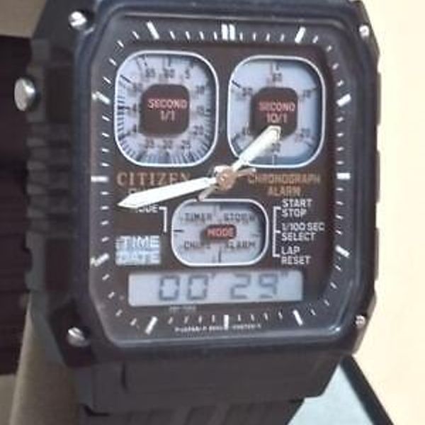 Citizen Jet Boy 8943-083504 Digi-Ana Chronograph Quartz Wristwatch ...