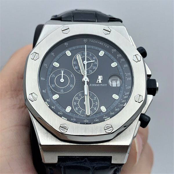 Audemars Piguet Royal Oak Offshore Blue Chronograph 42mm 25770ST AP ROO ...