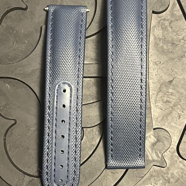 [WTS] Artem Sailcloth Strap - 19 mm Loopless Navy Blue $75 ...