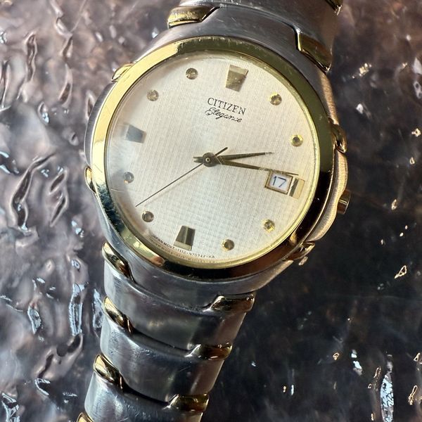 Citizen Elegance Men's Vintage Quartz 1112-S66127 Two Tone Dress Watch ...
