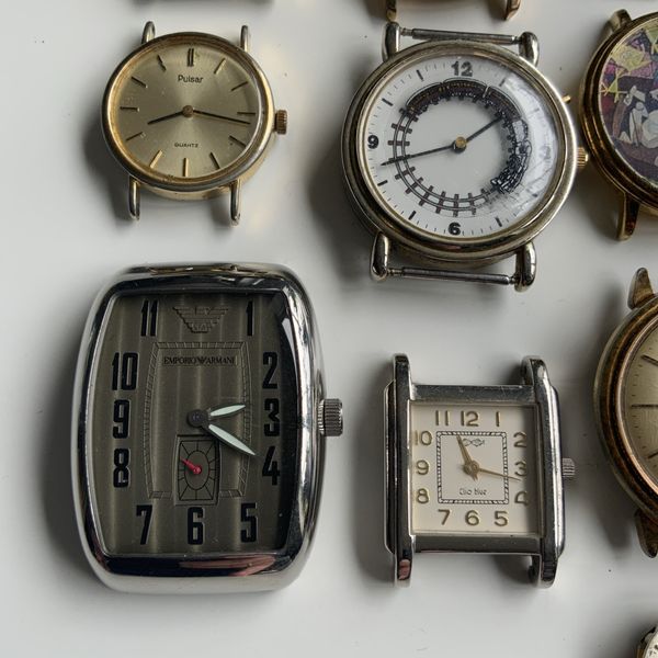 Quartz Watch Heads Bundle Job Lot - Spares Repairs - Rotary Timex ...