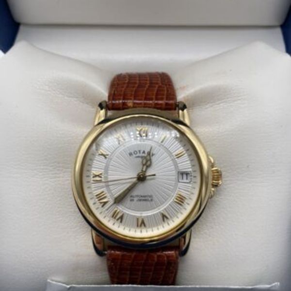 Vintage Rotary Automatic 21 Jewels G/P Menâ s Watch Boxed | WatchCharts ...