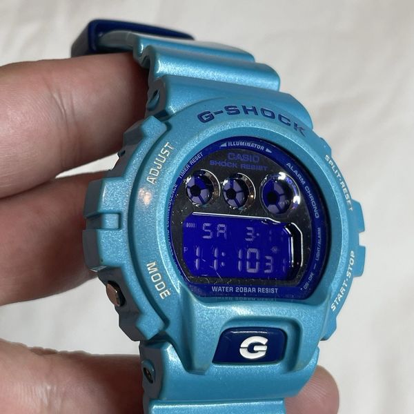 Casio G Shock DW-6900CB Blue Crazy Colors Digital Watch 200M Mens Teal ...