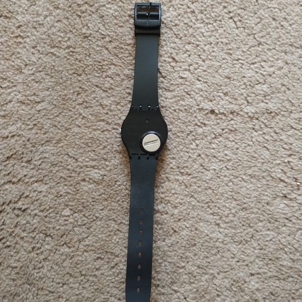 Swatch Black Rubber Strap Once Again Watch GB743-S26 New | WatchCharts ...