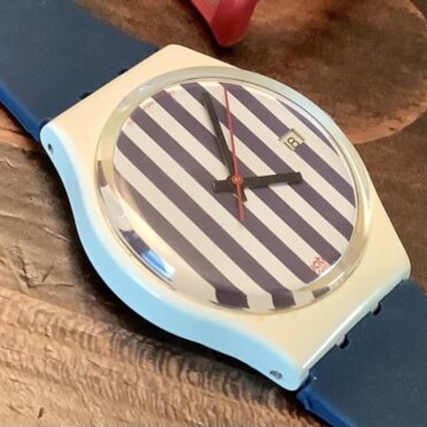 Swatch Vintage - Stripes - [ With Guard ] - [ New Strap ] - 34mm ...