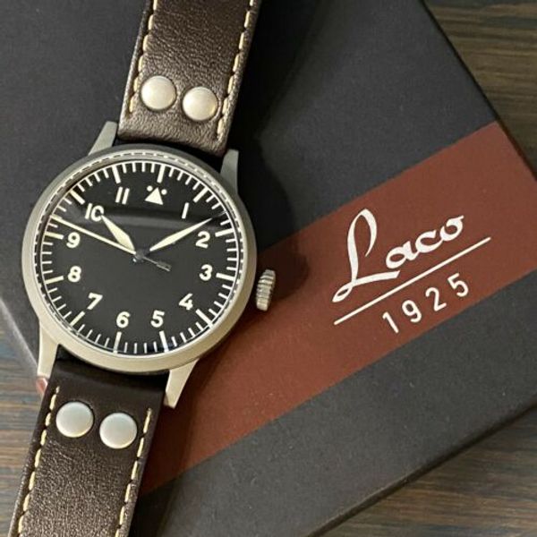 Laco 861752 Pilot Watch Original SAARBRUCKEN 45mm Automatic Watch ...