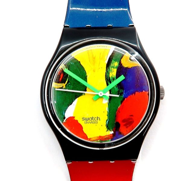 NEW Swatch Watch TEMPS ZERO GB166 by Bengt Lindstrom Case, 2 Prints, Papers 1995 | WatchCharts ...
