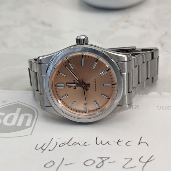 [WTS] Traska Commuter 34mm Faded copper/salmon | WatchCharts Marketplace