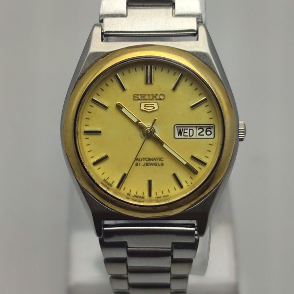 Seiko 5 Japan 7S26 Automatic Movement 21 Jewels Men's Wrist Watch for ...