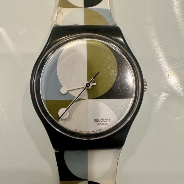Swatch GK200 Hommage Gent 2002 Geometric Swiss Quartz Watch Runs ...