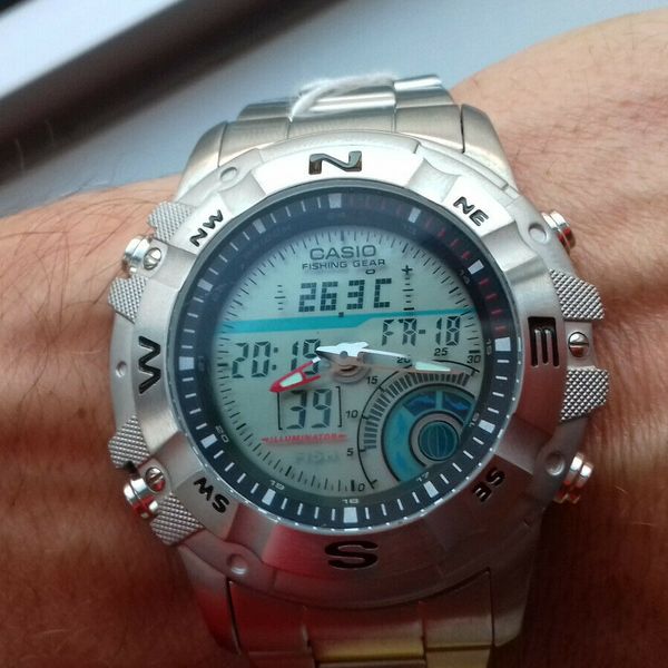 Casio vintage collection amw-706 module 4734 fishing gear we watch ...