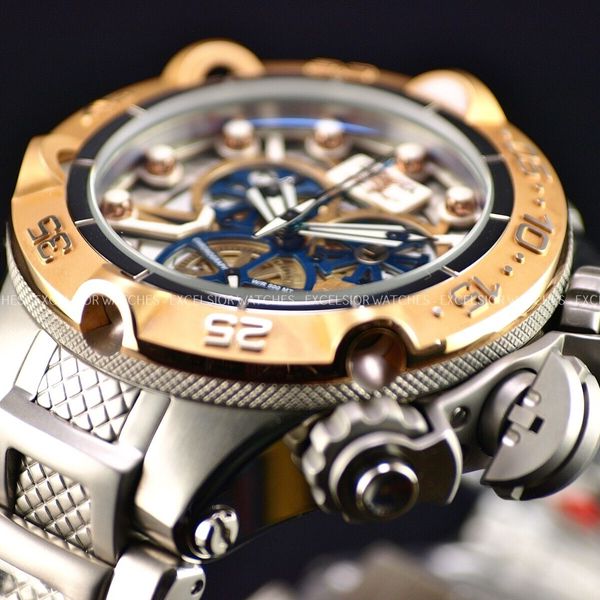 Rare Invicta Subaqua V 50mm Swiss COSC 27J Chrono ETA 251.233 Skeleton ...
