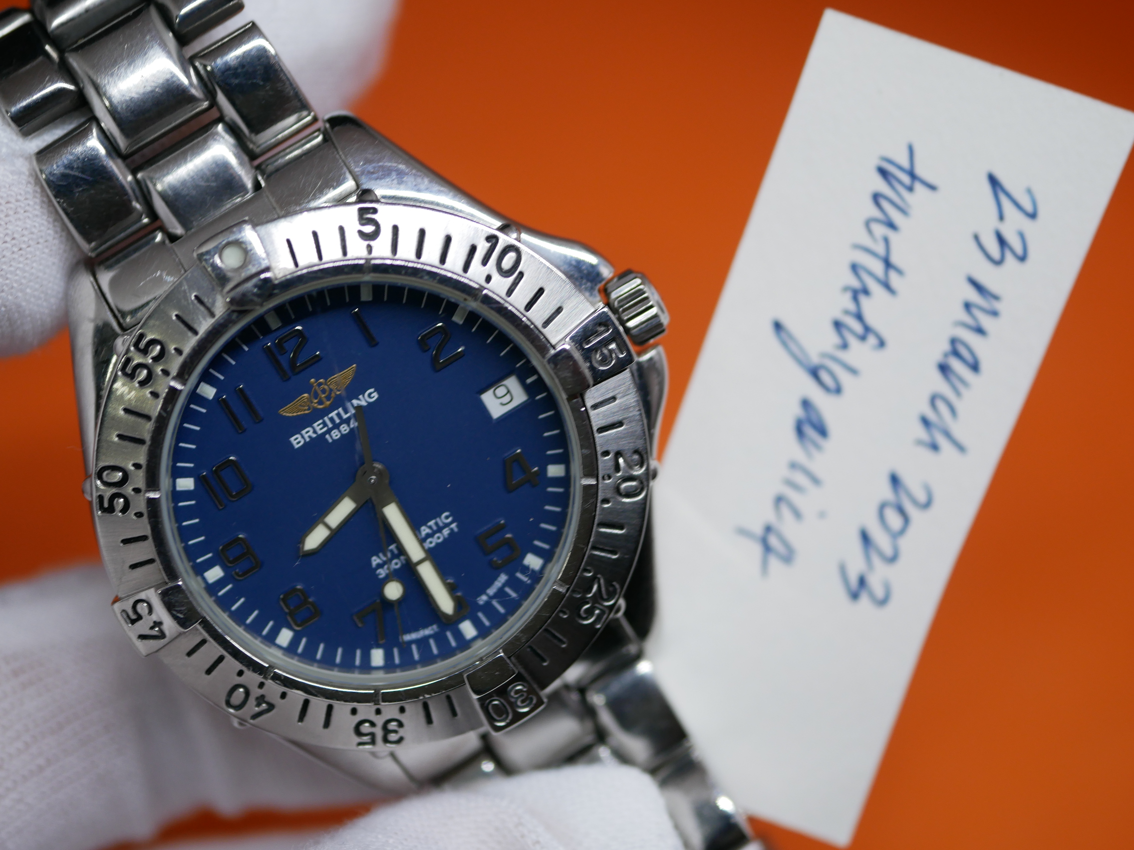 [WTS] Breitling Blue Dial Automatic 38mm for $849 | WatchCharts
