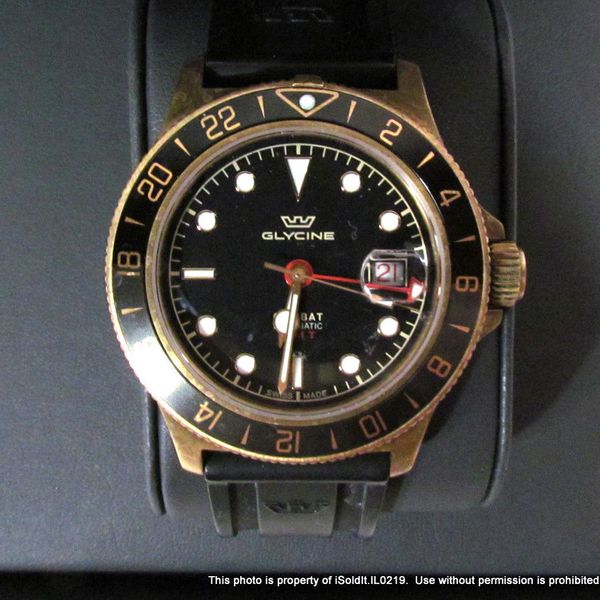 MENS DIVERS WATCH GLYCINE GL0320 Stainless Steel, Sapphire Crystal ...