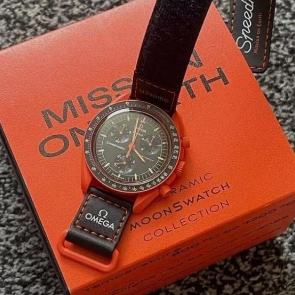 Swatch x Omega Moonswatch Mission To Earth LAVA Watch - With Box ...