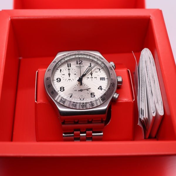 LIMITED SWISS SWATCH IRONY NEW CHRONO YVS425G DESTINATION UPPER EAST ...