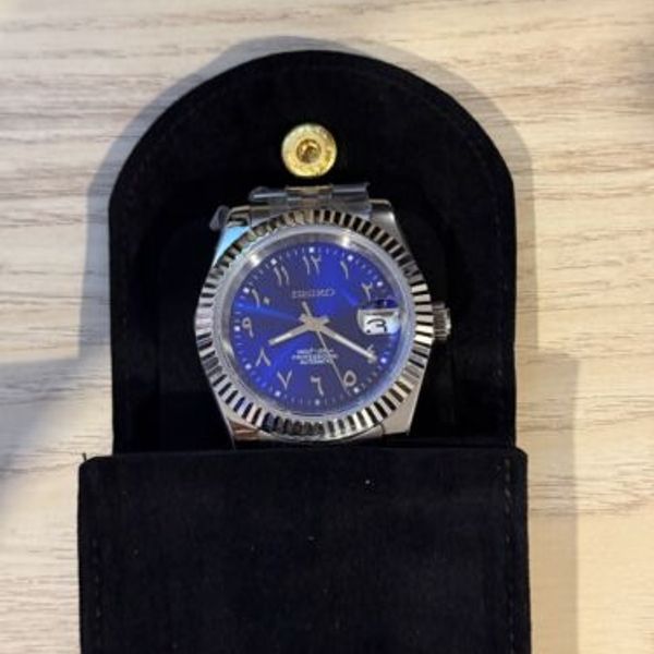 Seiko Arabic Dial Navy Blue | WatchCharts Marketplace