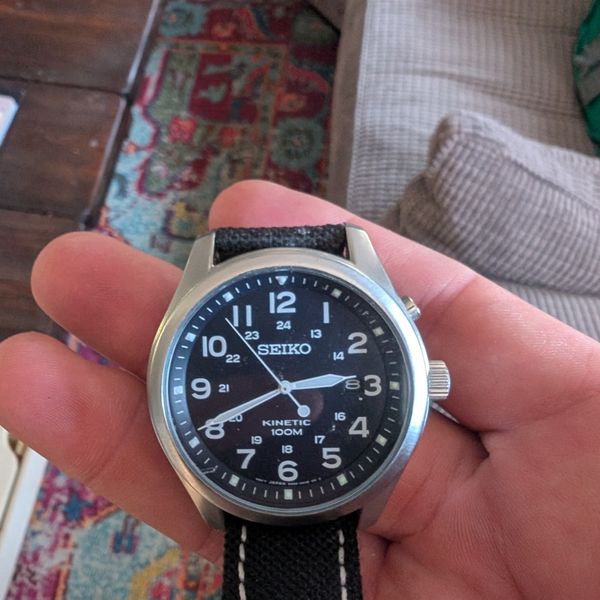 Seiko Kinetic Mens Watch. 5M82-0BE0. New Capacitor Fitted ...